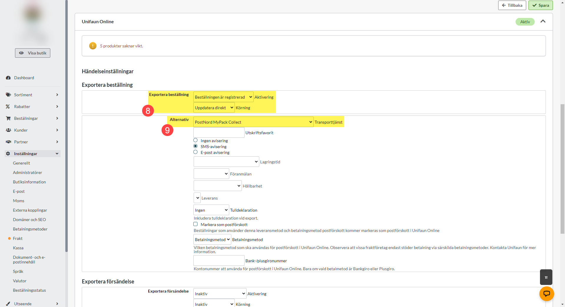 Klarna Shipping Assistant (KSA) med Extern TMS nShift - Abicart.se